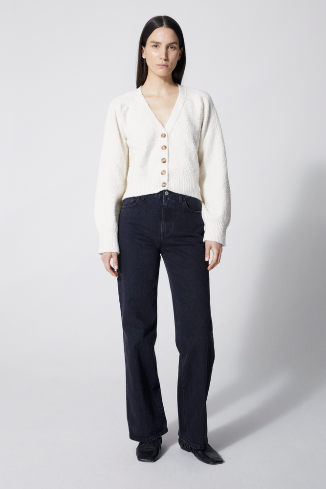 House Of Dagmar Megan Cardigan In Ivory | ModeSens
